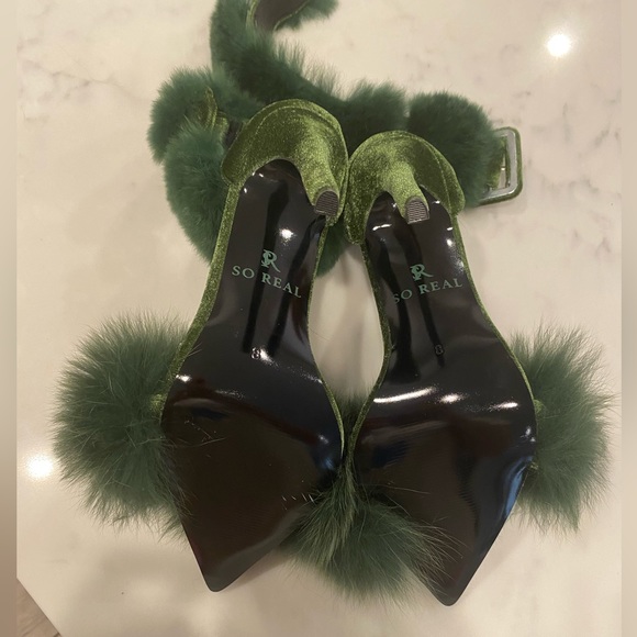 Shoes | Plush Green Apple Heels | Poshmark